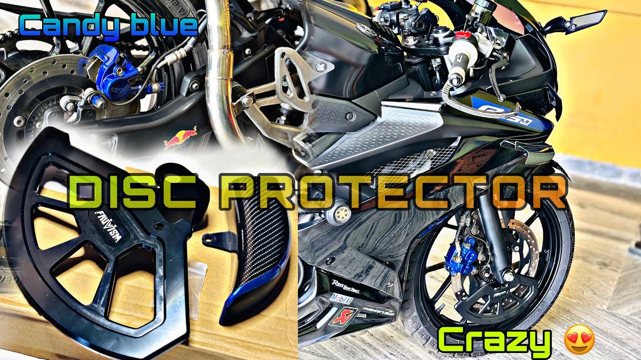 Best Quality Disc Protector Installed on R15 V3 |First in YouTube🤩|Rear ...