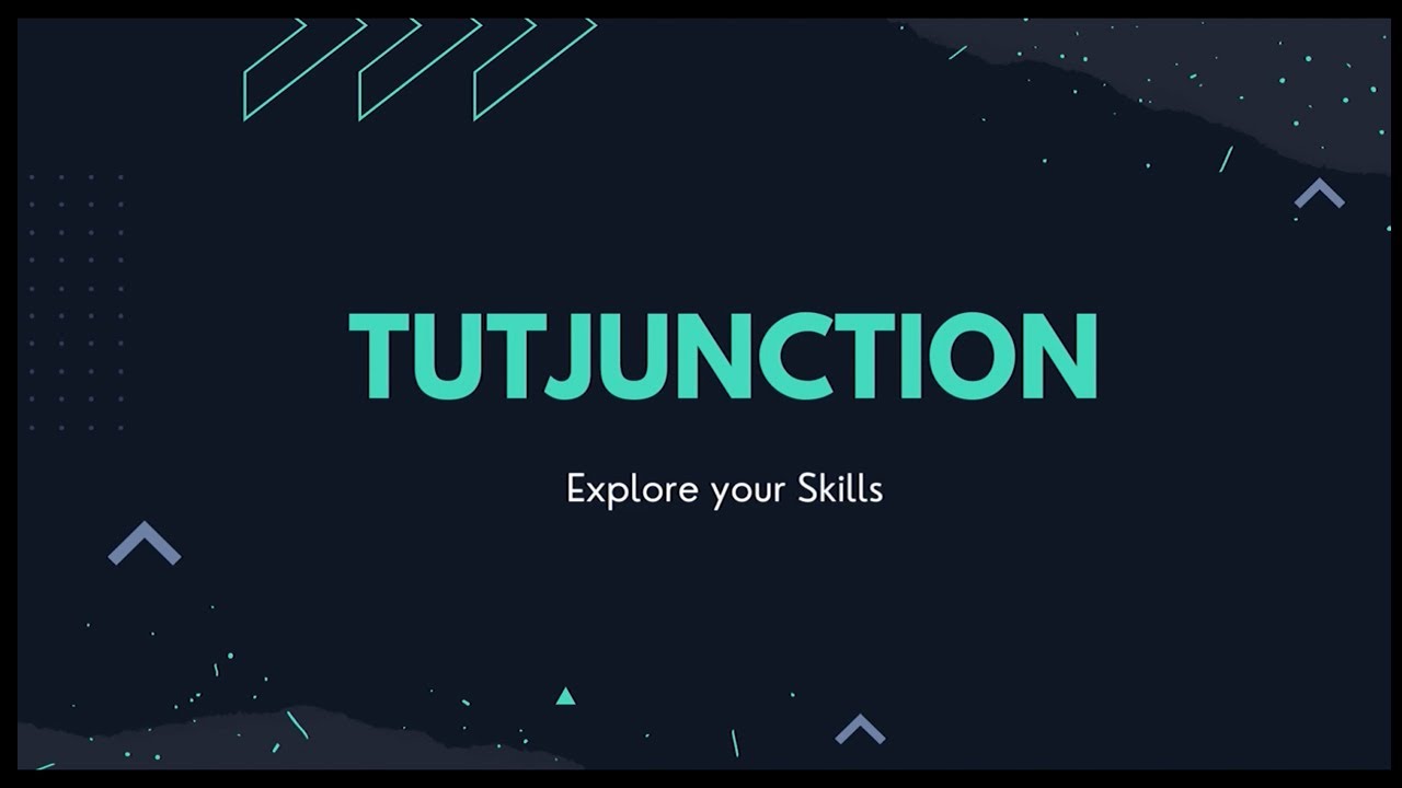 Tutjunction Channel Guide - YouTube