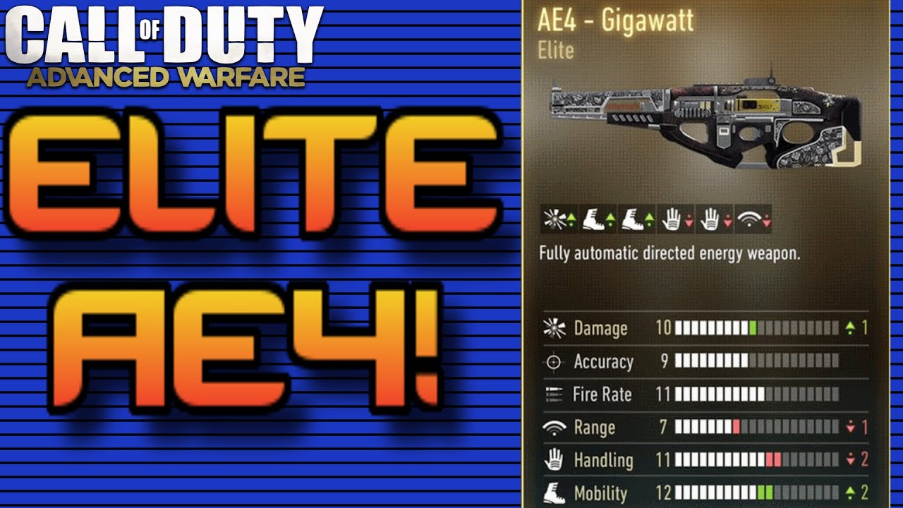 AE4 Elite Variant! New DLC Weapon Variant! (Advanced Warfare DLC ...
