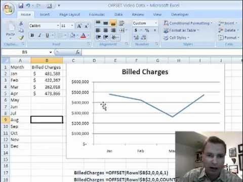 Excel Video 85 Automatically Updating Charts with OFFSET - YouTube