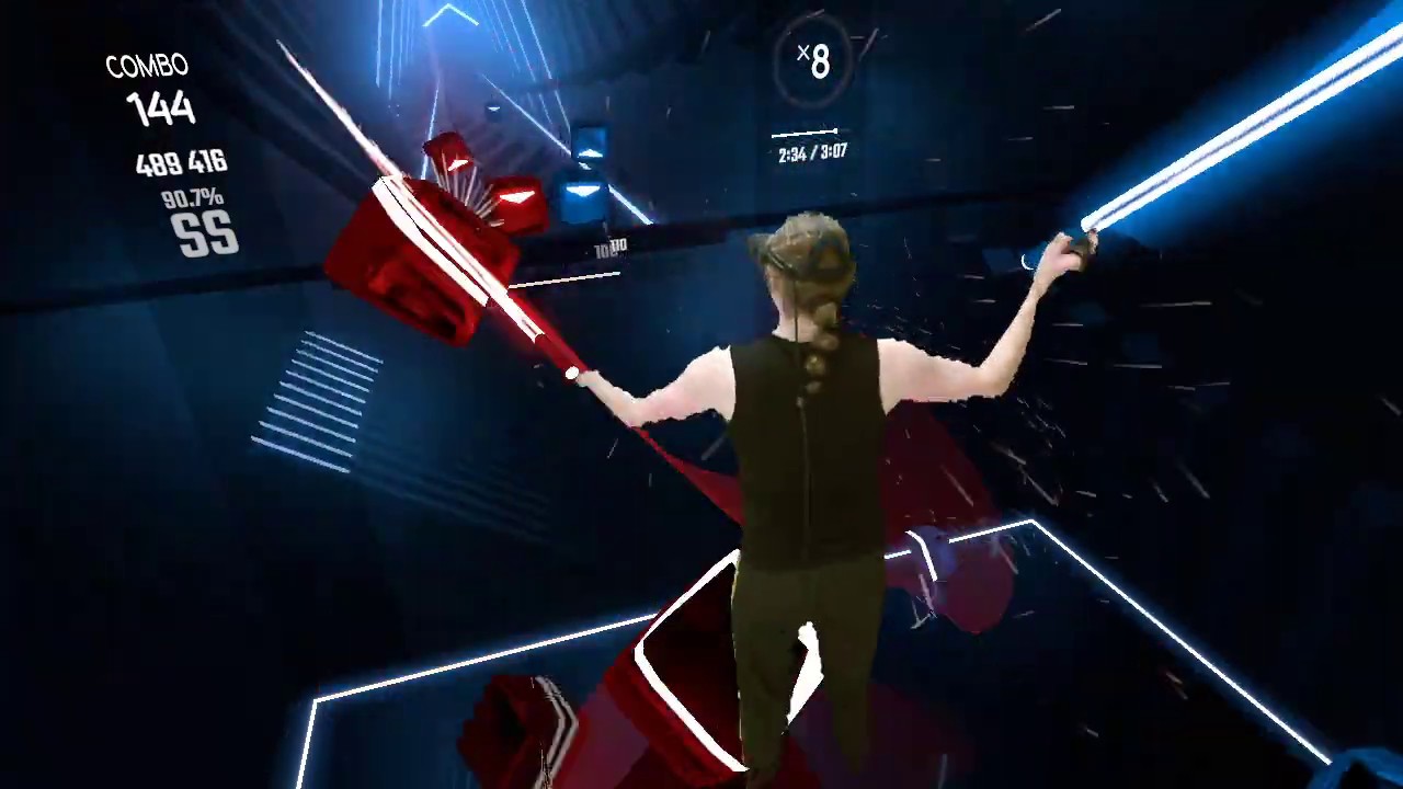 Beat Saber Mixed Reality David Guetta Your Love Youtube