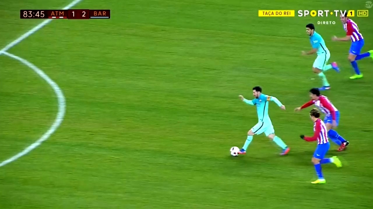 Lionel Messi - Destroying Atletico Madrid - YouTube