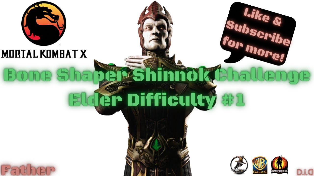 Bone Shaper Shinnok Challenge: Elder Difficulty #1 | Mortal Kombat X ...