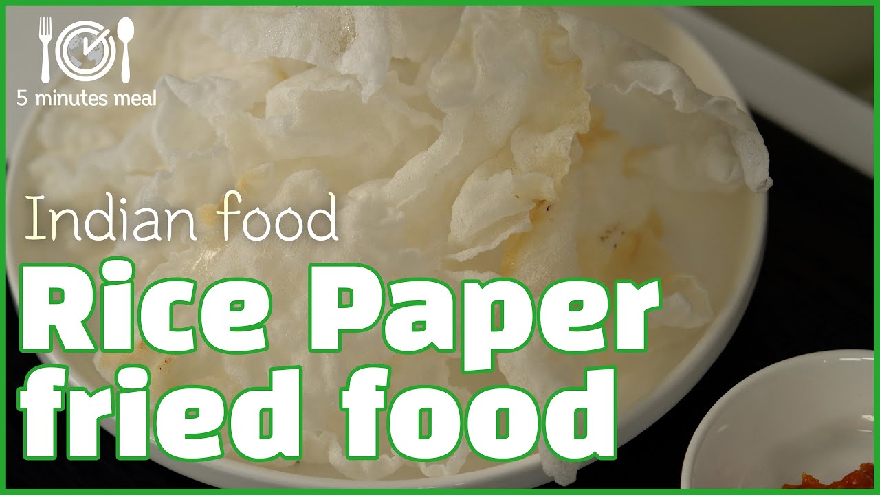 #147 Indian food Rice Paper fried/인도/월남쌈튀김/세계요리/5minutes meal /모두의한끼 ...