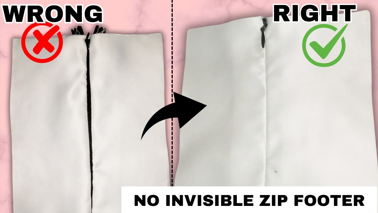 THE BEST AND EASIEST WAY TO SEW AN INVISIBLE ZIPPER. #sewingtutorial # ...