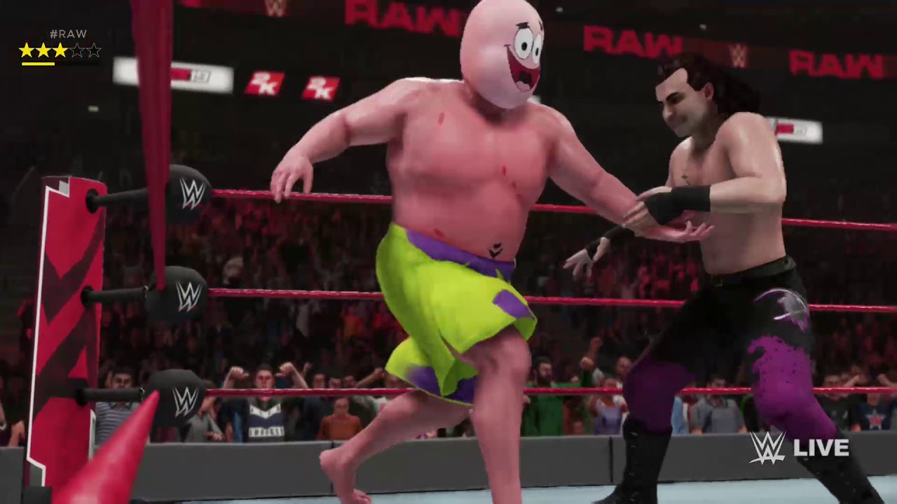 Patrick Star vs The Shadow Reader: RAW, March 11, 2019 - YouTube