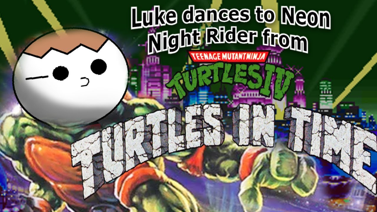 Luke dances to neon night rider from Turtles in Time - YouTube