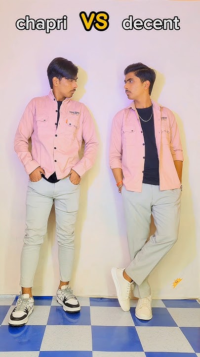 #day14 Chapri vs decent look 😎 - YouTube