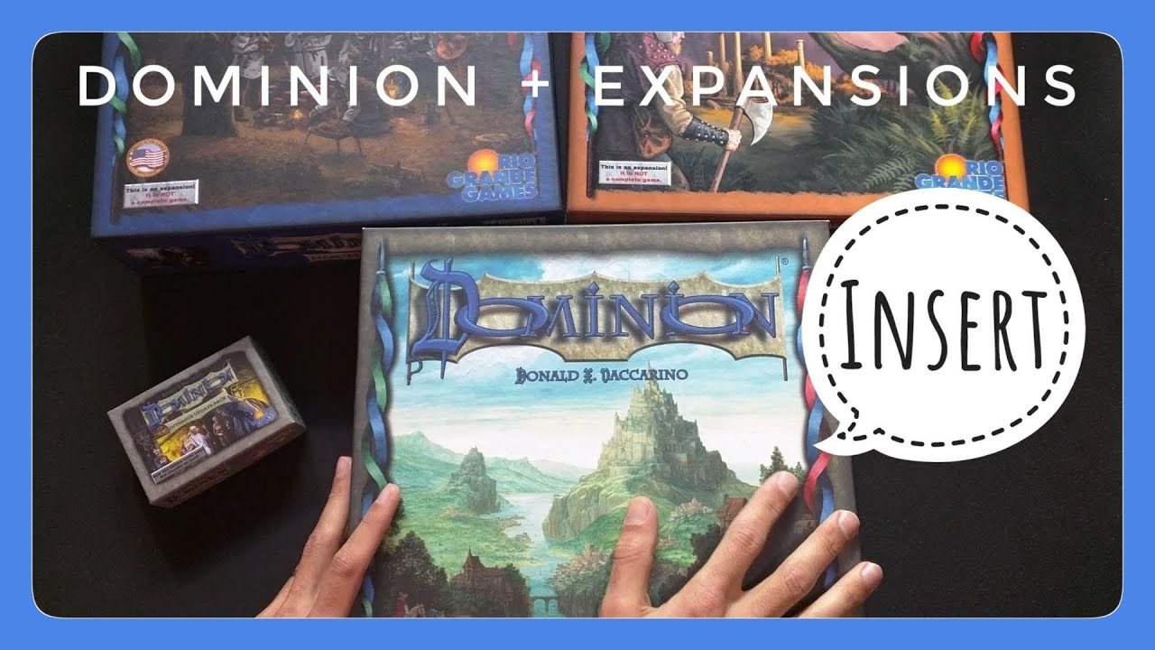 How to fit Dominion + 3 Expansions in 1 Box [Custom Insert] Go7 Gaming ...