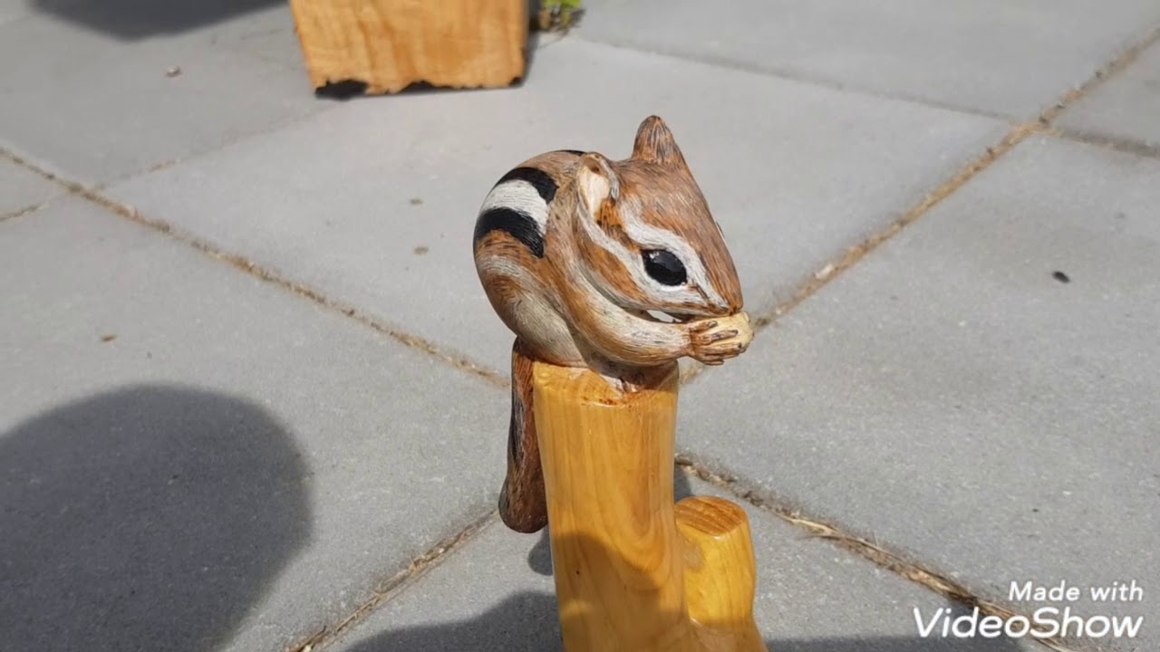 Carved Chipmunk - YouTube