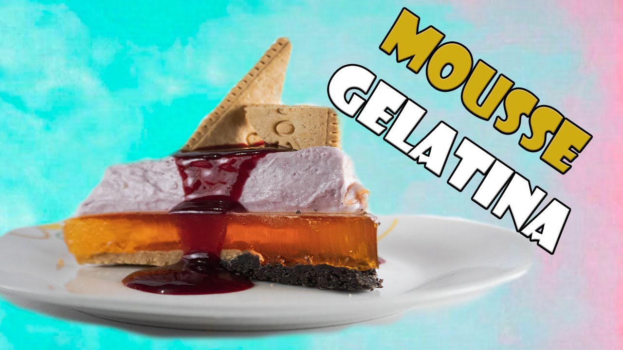 COMO HACER UN POSTRE MIXTO MOUSSE DE MORA CON GELATINA / EL MIJIN - YouTube