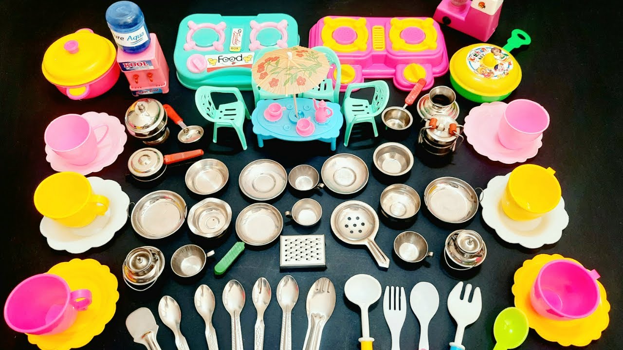 6 minutes Satisfying with unboxing hello kitty Kitchen set | hello ...