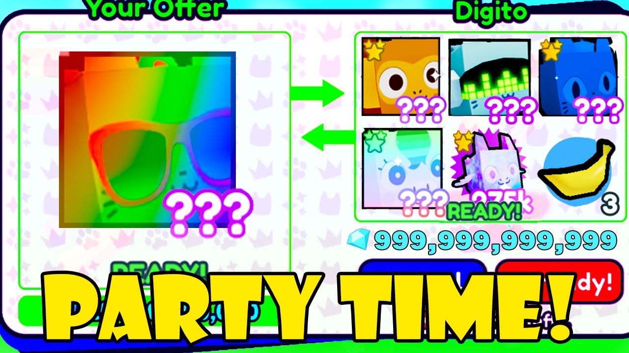 Trading My RAINBOW HUGE PARTY CAT for CRAZY Offers.. | Pet Simulator X ...