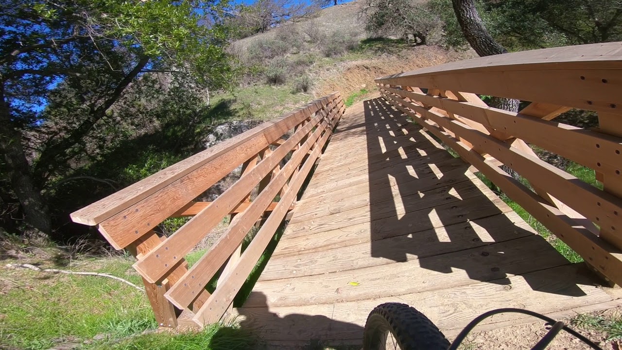 Biking the Lisa Killough trail-Calero County Park 2-18 - YouTube