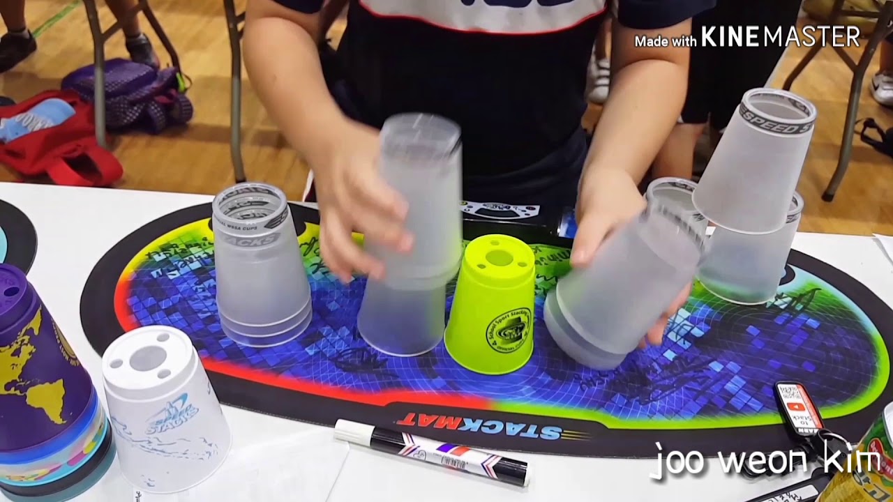 sport stacking 7th challenge video - YouTube