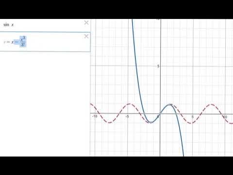 Sin x Taylor series | Taylor expansion | math animation - YouTube