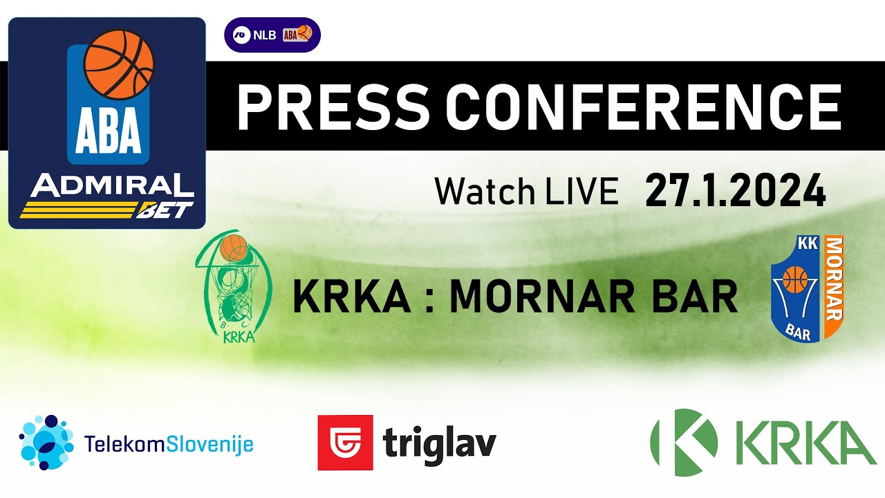Live Press KK Krka - KK Mornar Bar (27.1.2024) - YouTube