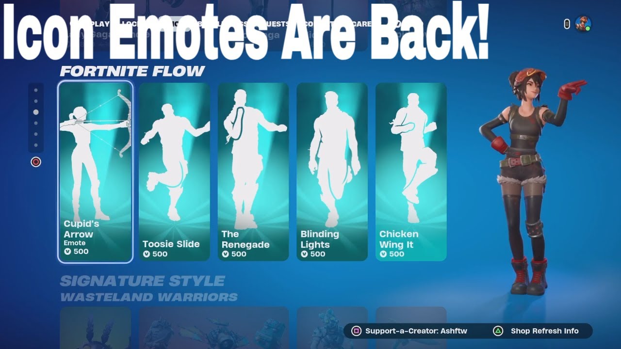 The Fortnite Item Shop Is Stacked With Icon Emotes! - YouTube