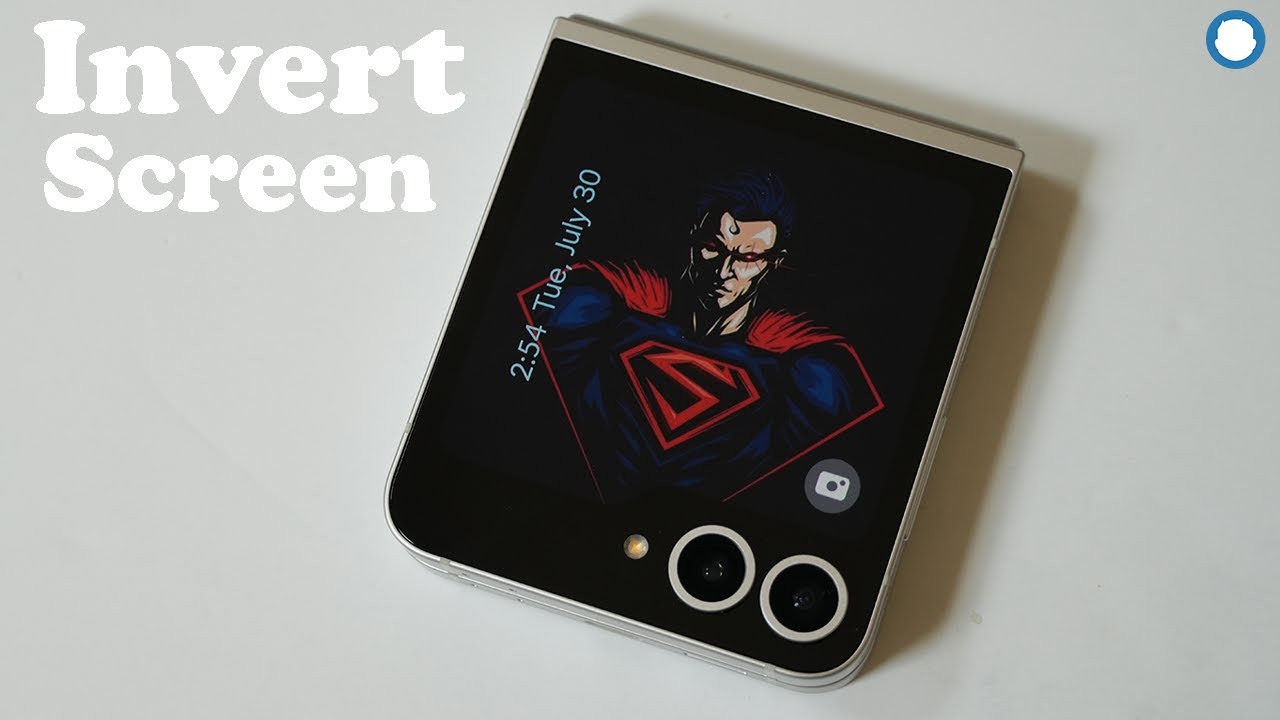 How To Invert Screen Color On Samsung Galaxy Z Flip 6 - YouTube