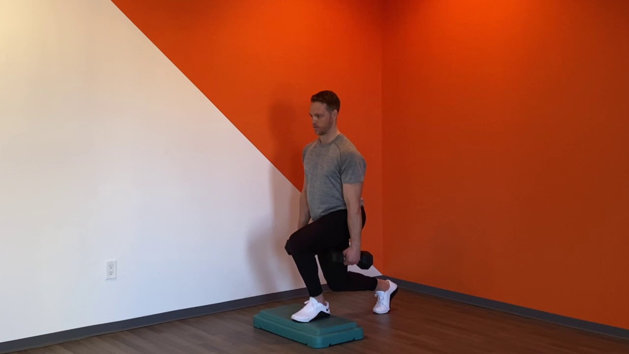 Dumbbell Deficit Split Squat - YouTube