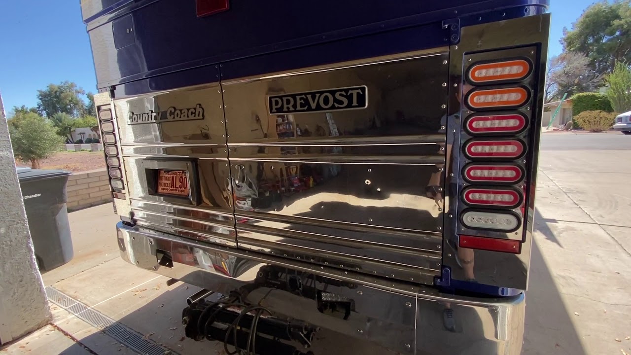 1995 Country coach exterior walk around - YouTube