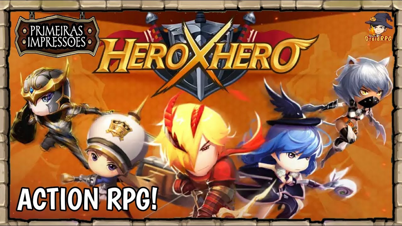 NOVO RPG DE AÇÃO / Hero x Hero / GAMEPLAY ANDROID BR - YouTube