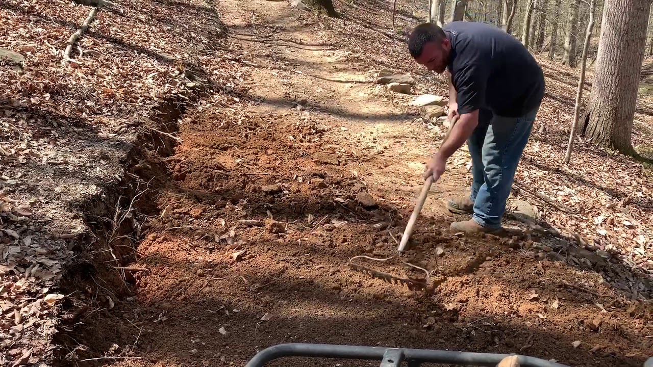 How To Make An ATV Trail In The Woods Part 3 Circle C Outdoors - YouTube