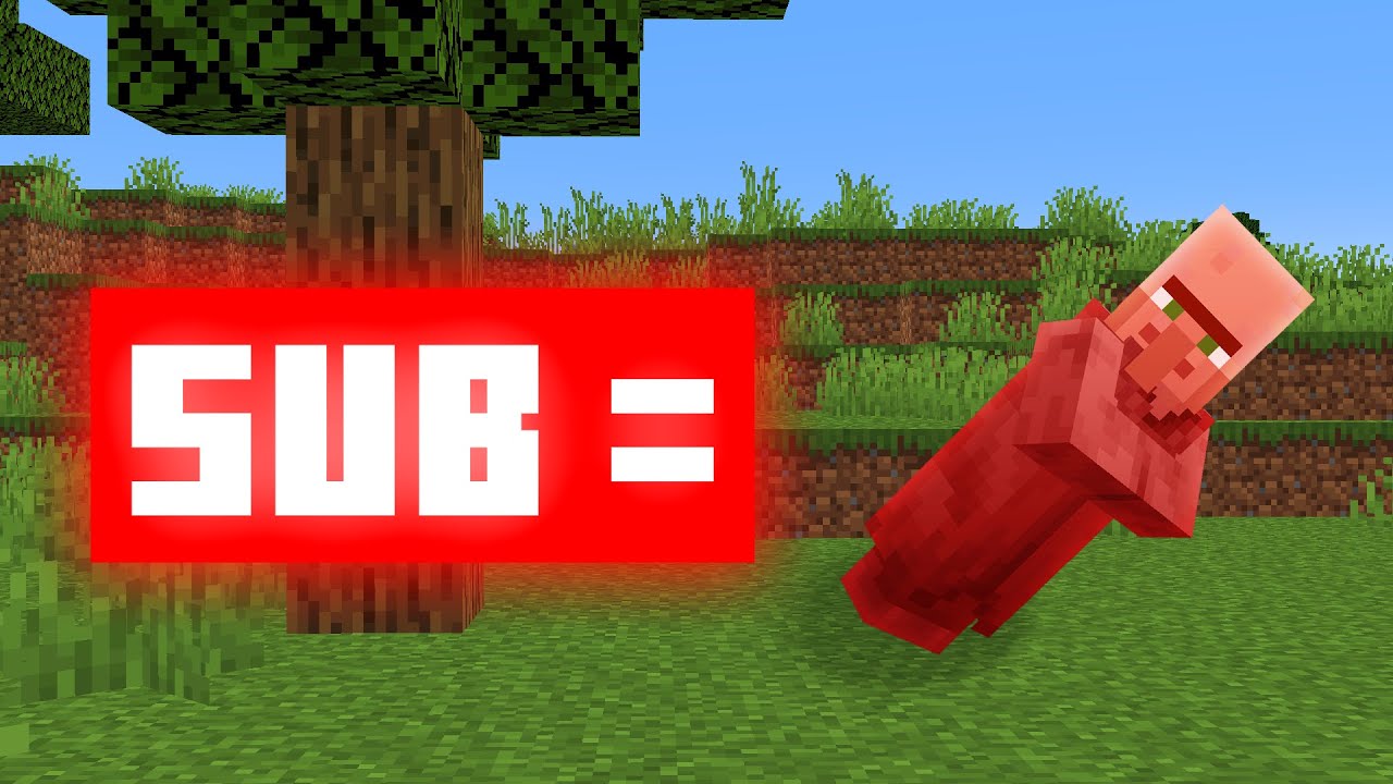 SUB = DIE Minecraft Villager speedrunning (Don't SUB !!!) #minecraft # ...