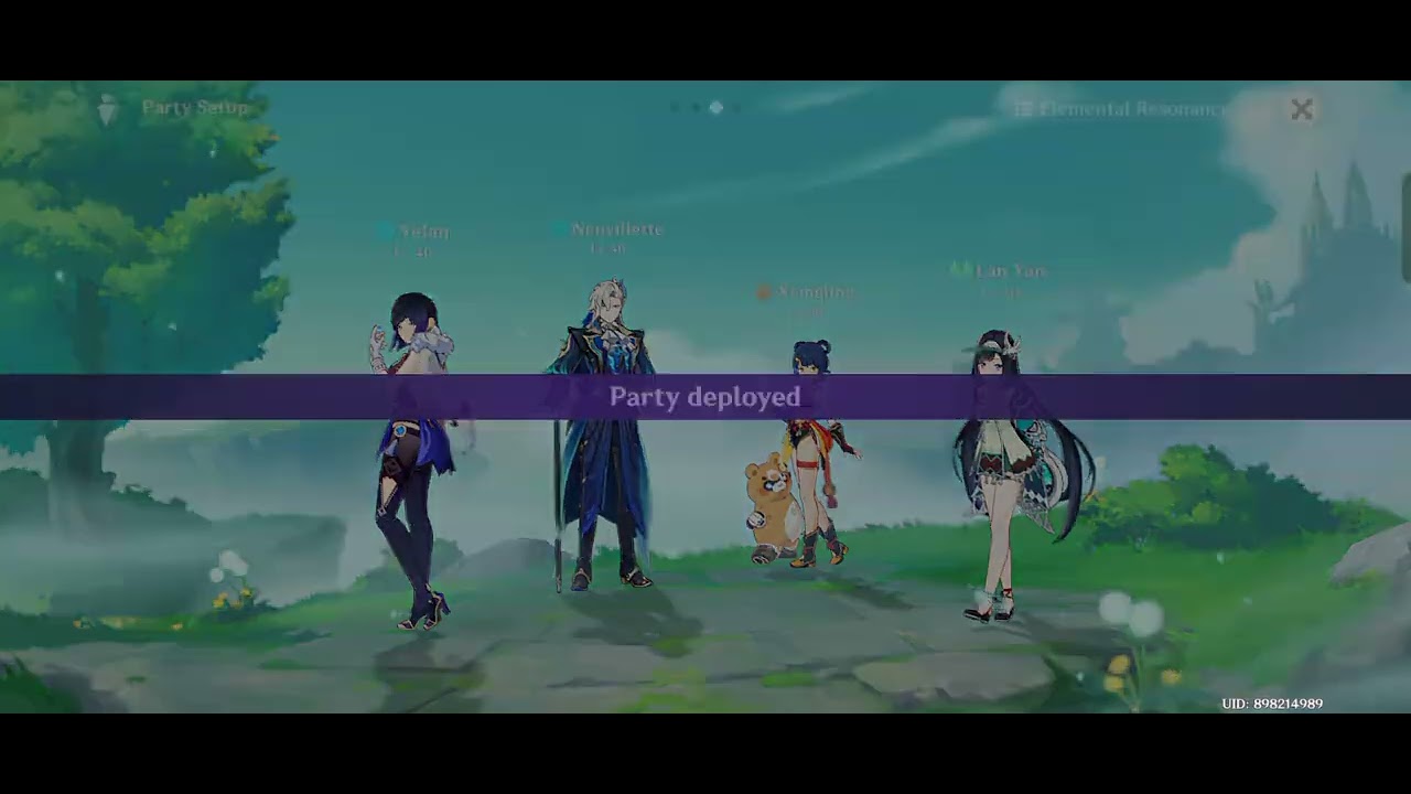 Showing the graphics i set and fighting the cryo flower ( don't mind ...