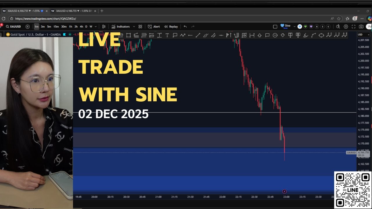 LIVE TRADE WITH SINE (02 DEC 2025) #xauusd#เทรด#crypto#trader2p - YouTube