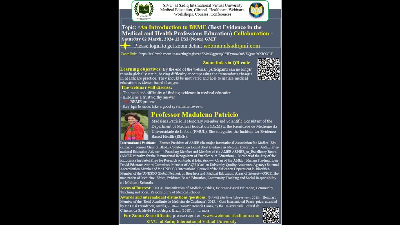 An Introduction to BEME Best Evidence in the Medical and Health ...