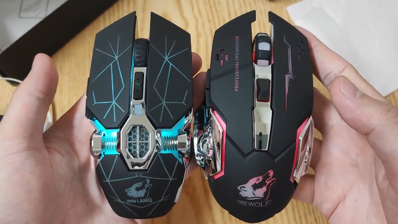LED Gaming Mouse 2.4G Wireless (x8/x13) - YouTube