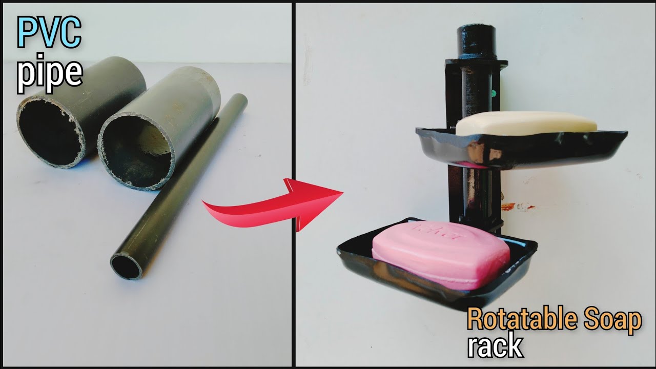 Rotatable soap rack design#pvc pipe tricks#diy | S-pearl - YouTube