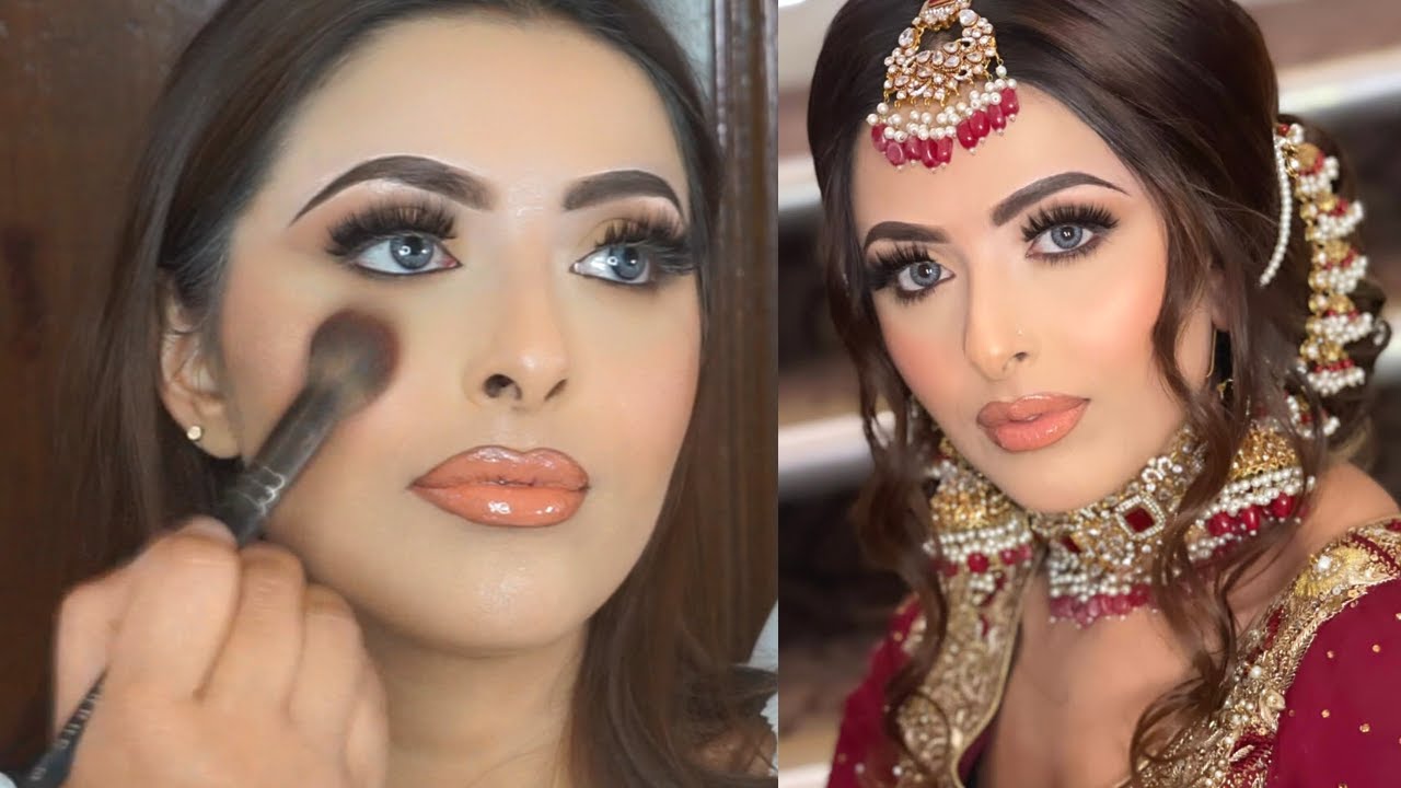 Baraat MakeUp Tutorial | Matte Eye Glowy Makeup | Easy Step By Step ...