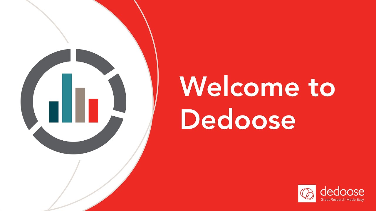 Welcome to Dedoose | Overview Features Video for Qualitative and Mixed Methods Data Analysis ...