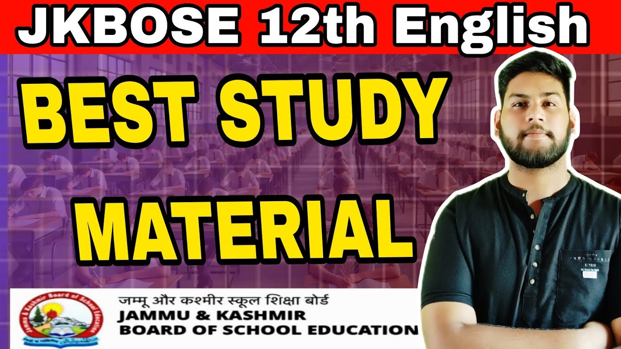 JKBOSE 12th English Board Exams ka study material 😮 - YouTube