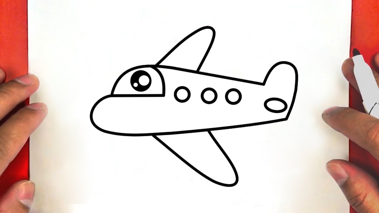 Cute Airplane Drawing