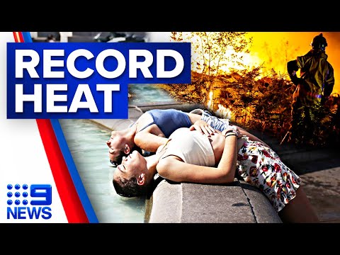 Fires ravage London as UK records hottest day in history | 9 News Australia