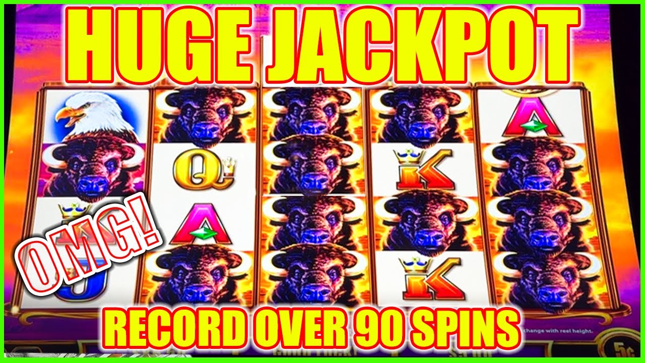Setting Records Over 90 Free Games! HUGE JACKPOT Buffalo Ascension Slot ...
