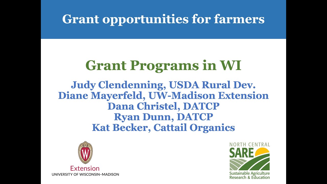 Grant Programs in Wisconsin - YouTube