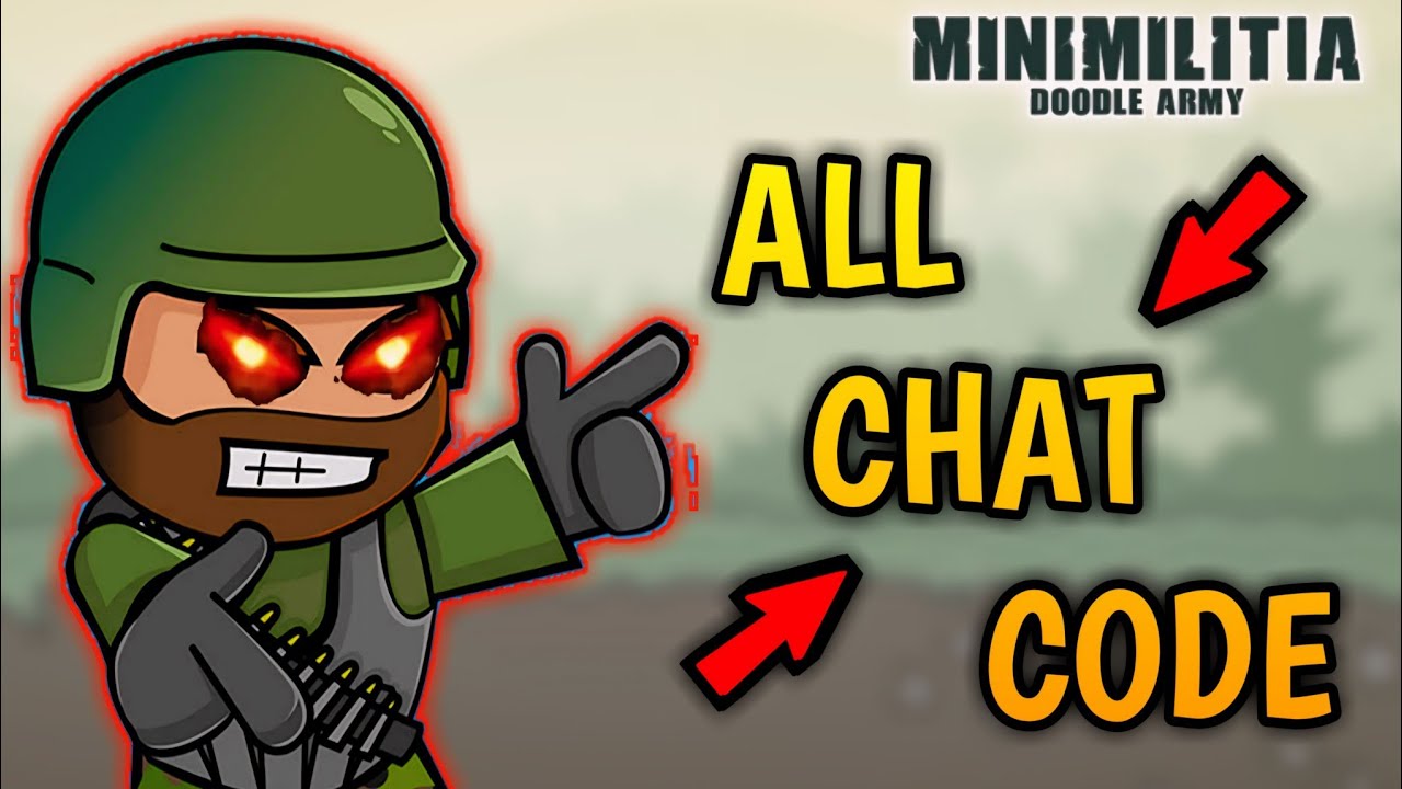 mini militia chat codes 😉 - YouTube