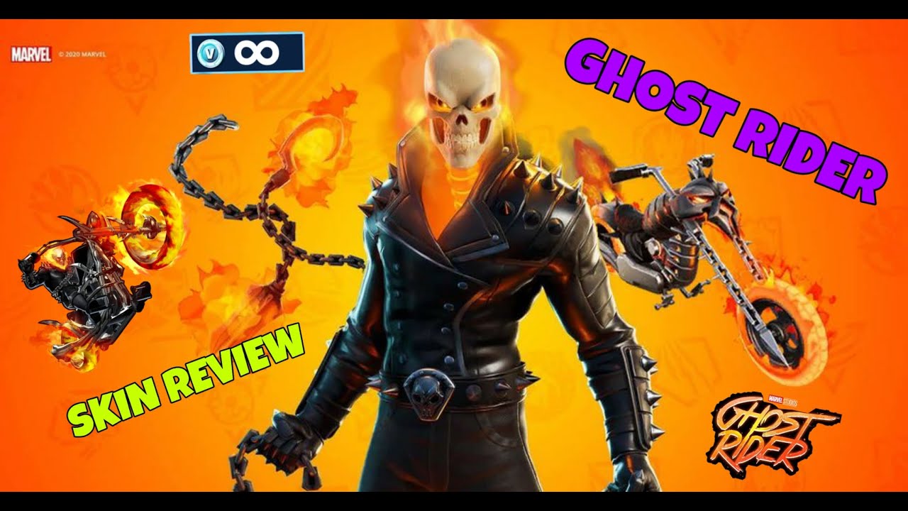 GHOST RIDER FORTNITE SKIN REVIEW&GAMEPLAY+ COMBOS! - YouTube