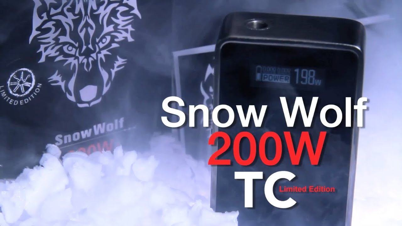 Snow Wolf 200W TC Mod - MyFreedomSmokes - YouTube