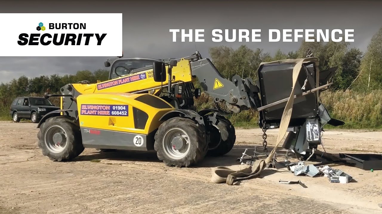 ATM Ram Raid and Telehandler Security Protection from ATM SAFE - YouTube