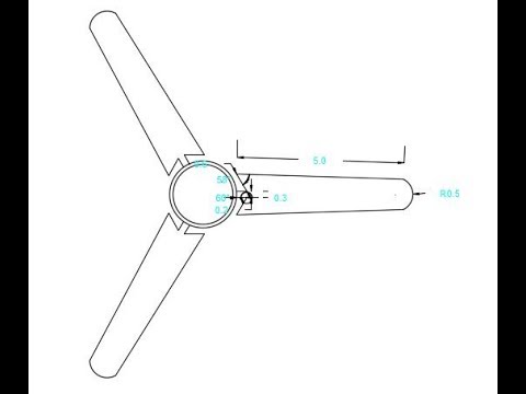 AutoCAD Fan Drawing - YouTube