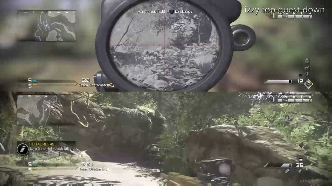 Call of Duty Ghost 1v1 Split Screen - YouTube