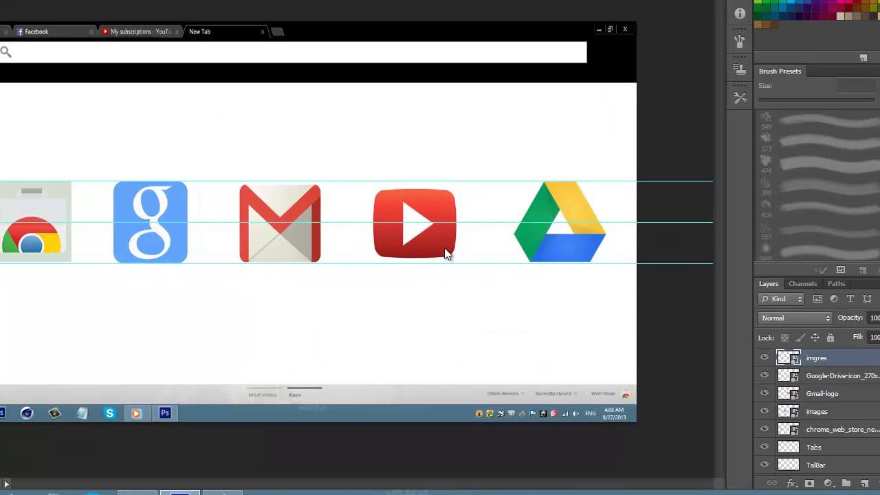 Google Chrome New Tab speed art design - YouTube