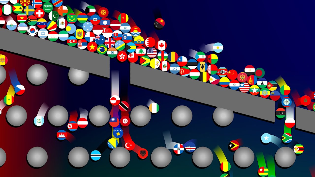 200 Countries Elimination Marble Race #3 - YouTube