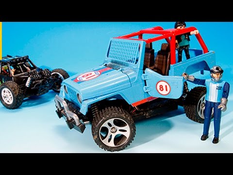 BRUDER Toys POLICE Action for Kids ♦ Bruder Trucks + Jeeps! - YouTube