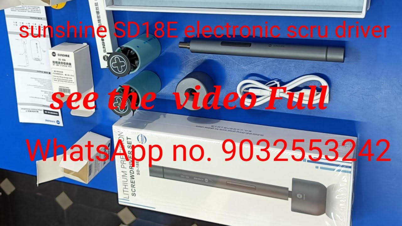 Electronic Mobile Scru Driver / Sunshine SD18E Scru Driver ...